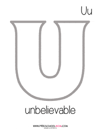 Letter U Preschool Printables - Preschool Mom