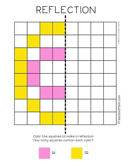 Symmetry Worksheets - Preschool Mom