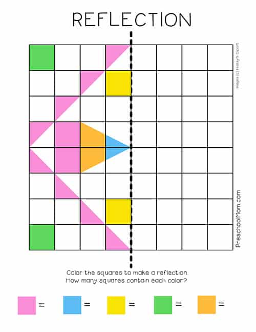 Symmetry Worksheets - Preschool Mom