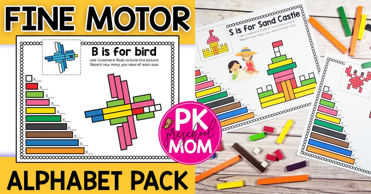 Fine Motor Alphabet Mats - Preschool Mom