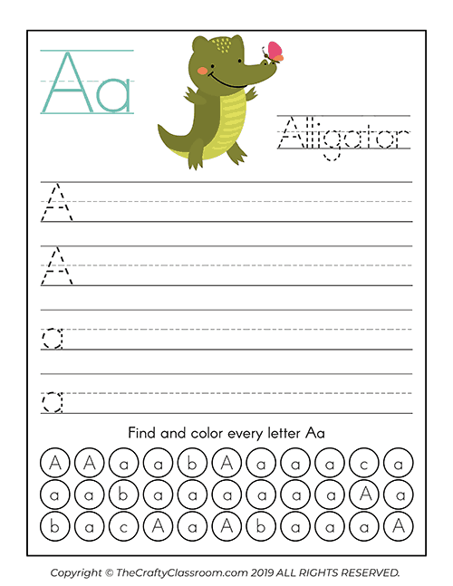 Animal Alphabet Worksheets - Preschool Mom
