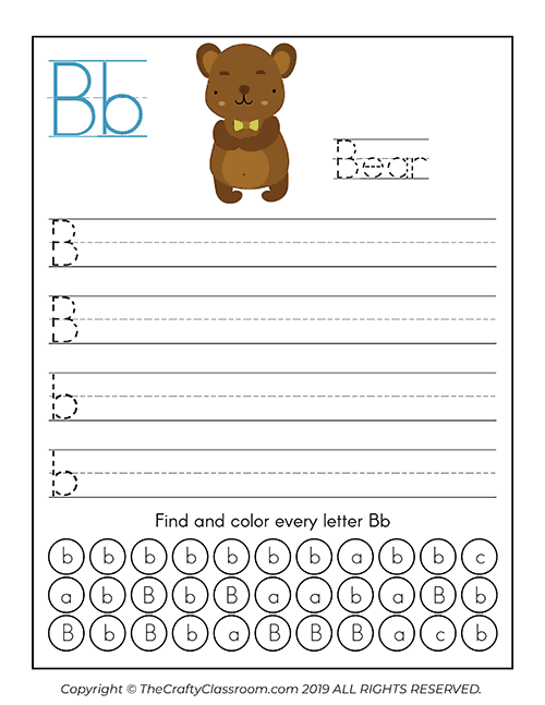 Animal Alphabet Worksheets - Preschool Mom