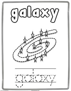 Space Alphabet Worksheets - Preschool Mom