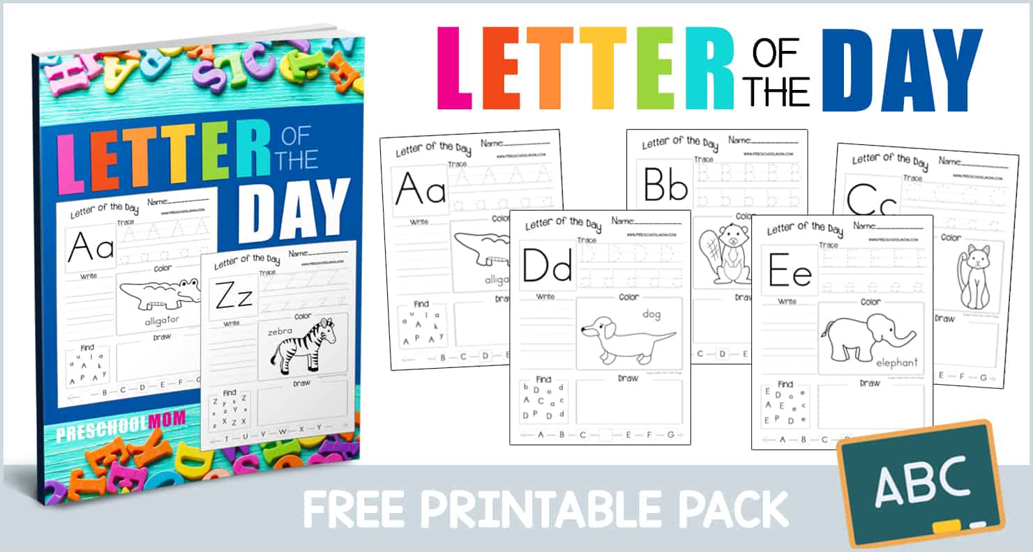 Letter Of The Day Printable Worksheets